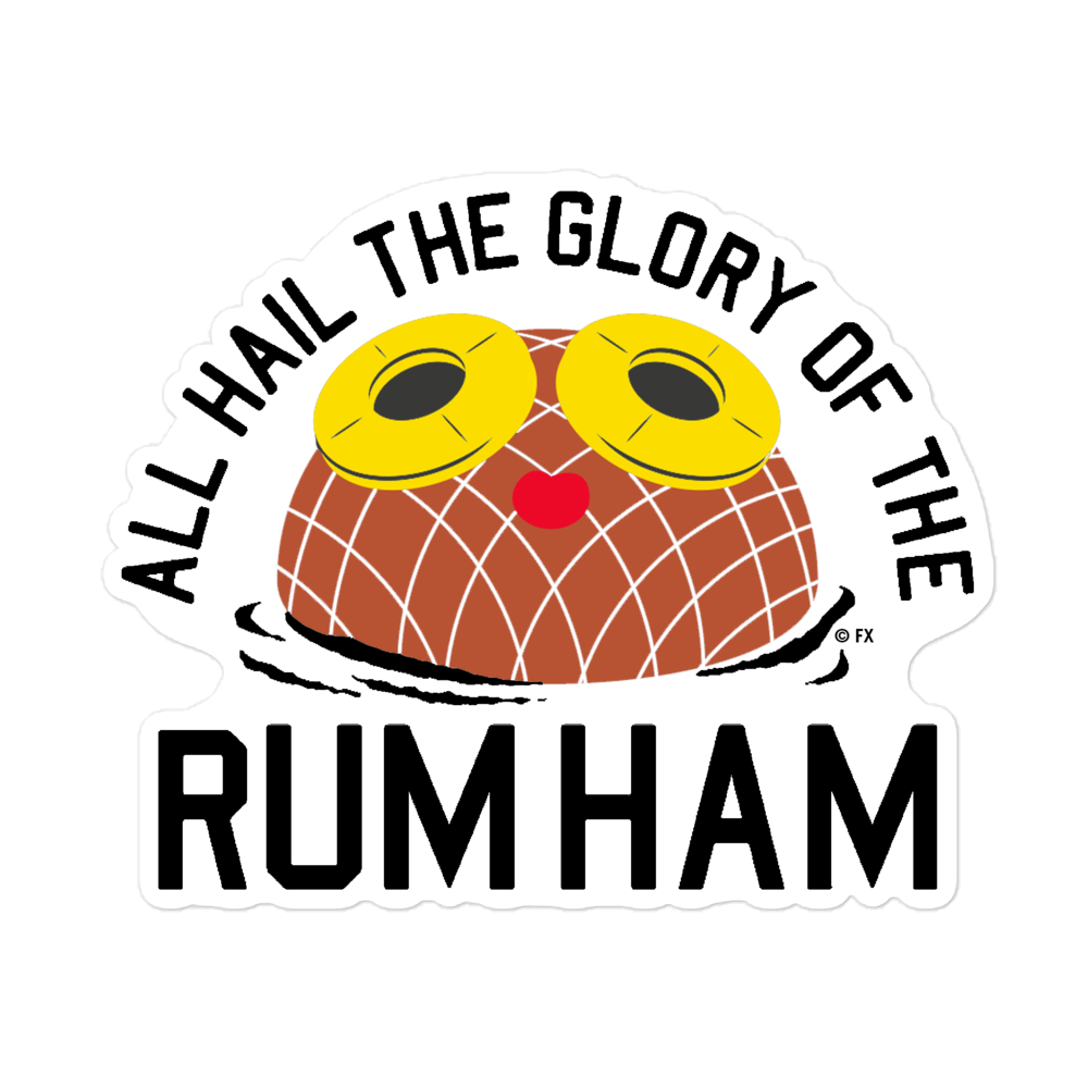 It's Always Sunny in Philadelphia Rum Ham Die Cut Sticker | FX Networks ...